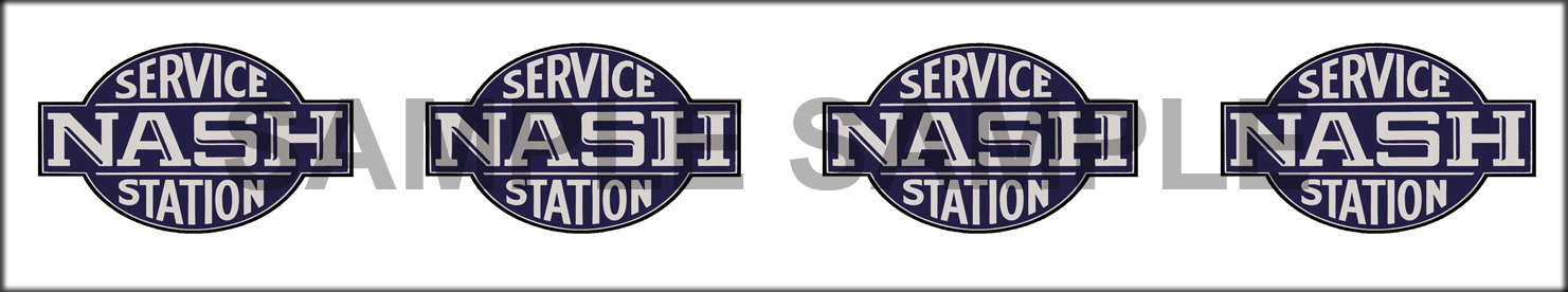 1.25 INCH NASH SERVICE STATION DIORAMA DECAL STICKER 4 DECALS | eBay