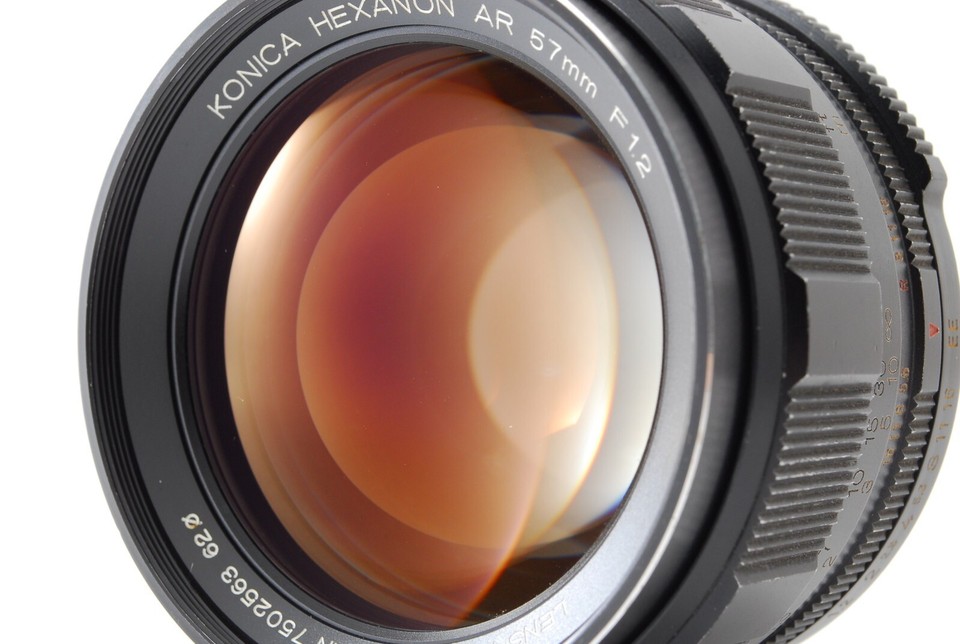 [EXCELLENT+5] Konica Hexanon AR 57mm f1.2 MF Lens AR Mount From JAPAN ...