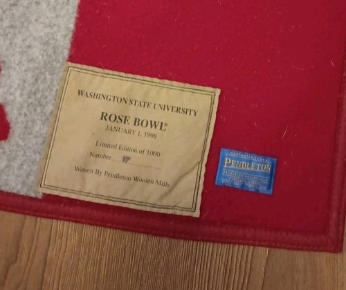 Pendleton Blanket Michigan Washington State University Rose Bowl 1998 ...