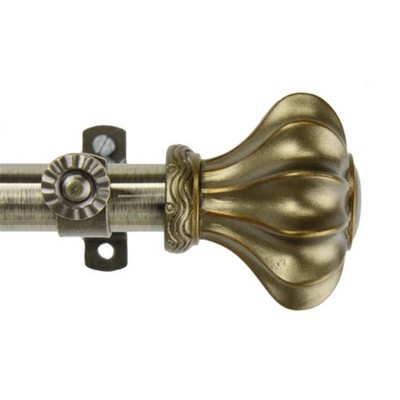 Rod Desyne Flair Antique Brass 48 to 84-inch Curtain Rod | eBay