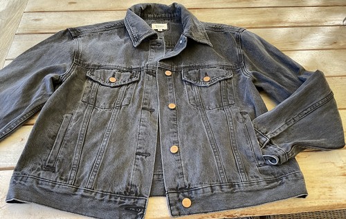 Insight washed distressed black grey Denim jeans Jacket Size Men’s size ...