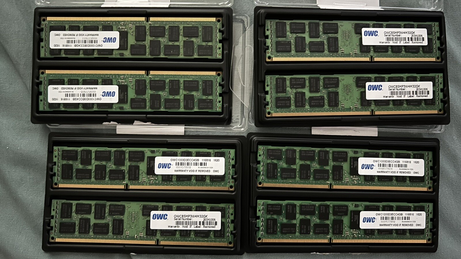 OWC 32GB RAM kit (8 x 4GB) OWC85MP3W4M32GK DDR3 1066 Mac Pro 4,1 5,1 ...