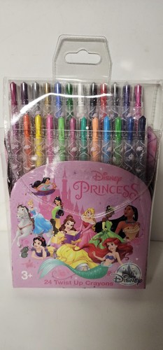 Princess Disneyland Walt Disney World Set of 24 Twist Color Crayons ...
