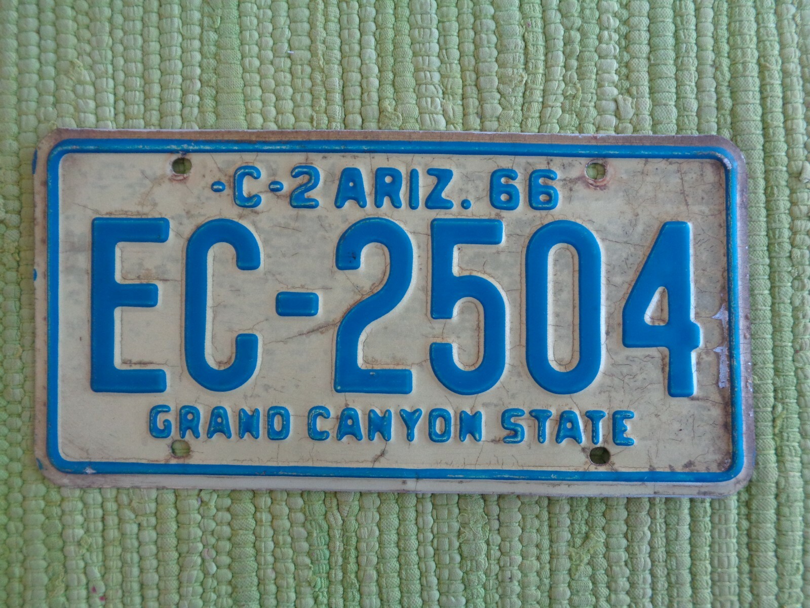 1966 Arizona Commercial License Plate AZ Grand Canyon State 66 Tag EC ...