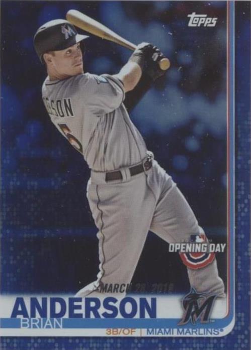 2019 Topps Opening Day - Brian Anderson #16 Blue Foil for sale online ...