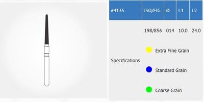 Microdont USA Multi-use Diamond Burs Round End Taper 856-014 Medium FG ...