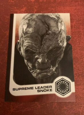 SUPREME SNOKE Topps Star Wars Journey To Last Jedi First Order ...