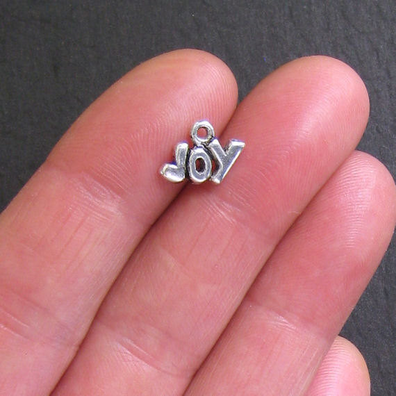 15 Joy Charms Antique Silver Tone - SC274 | eBay