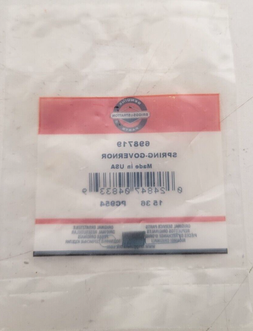 NEW - Genuine OEM Briggs and Stratton 698719 Governor Spring | eBay