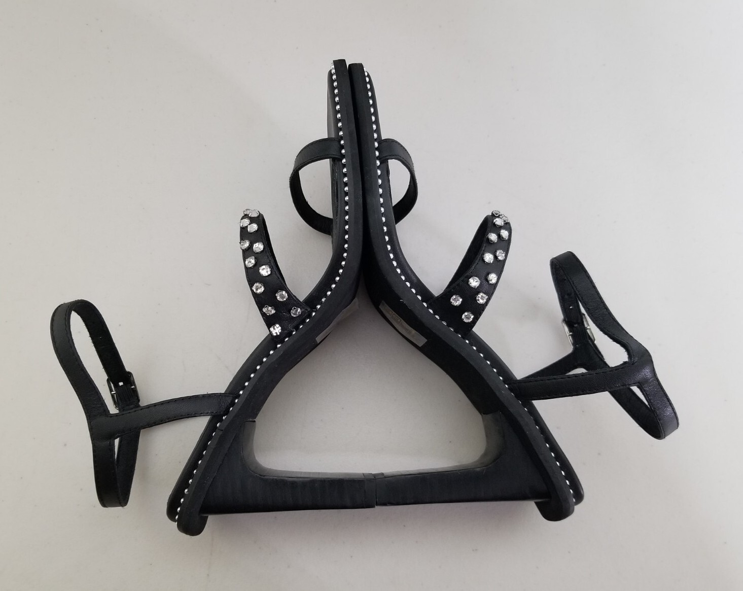 Caverley Black Strappy Studded Heels Size 37 | eBay