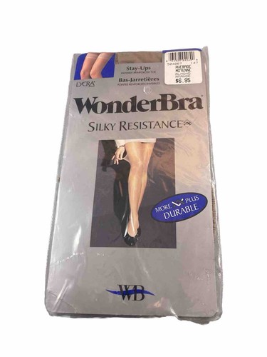 RARE Stay-Ups WONDERBRA Almond Average Silky Resistance LYCRA SEALED ...