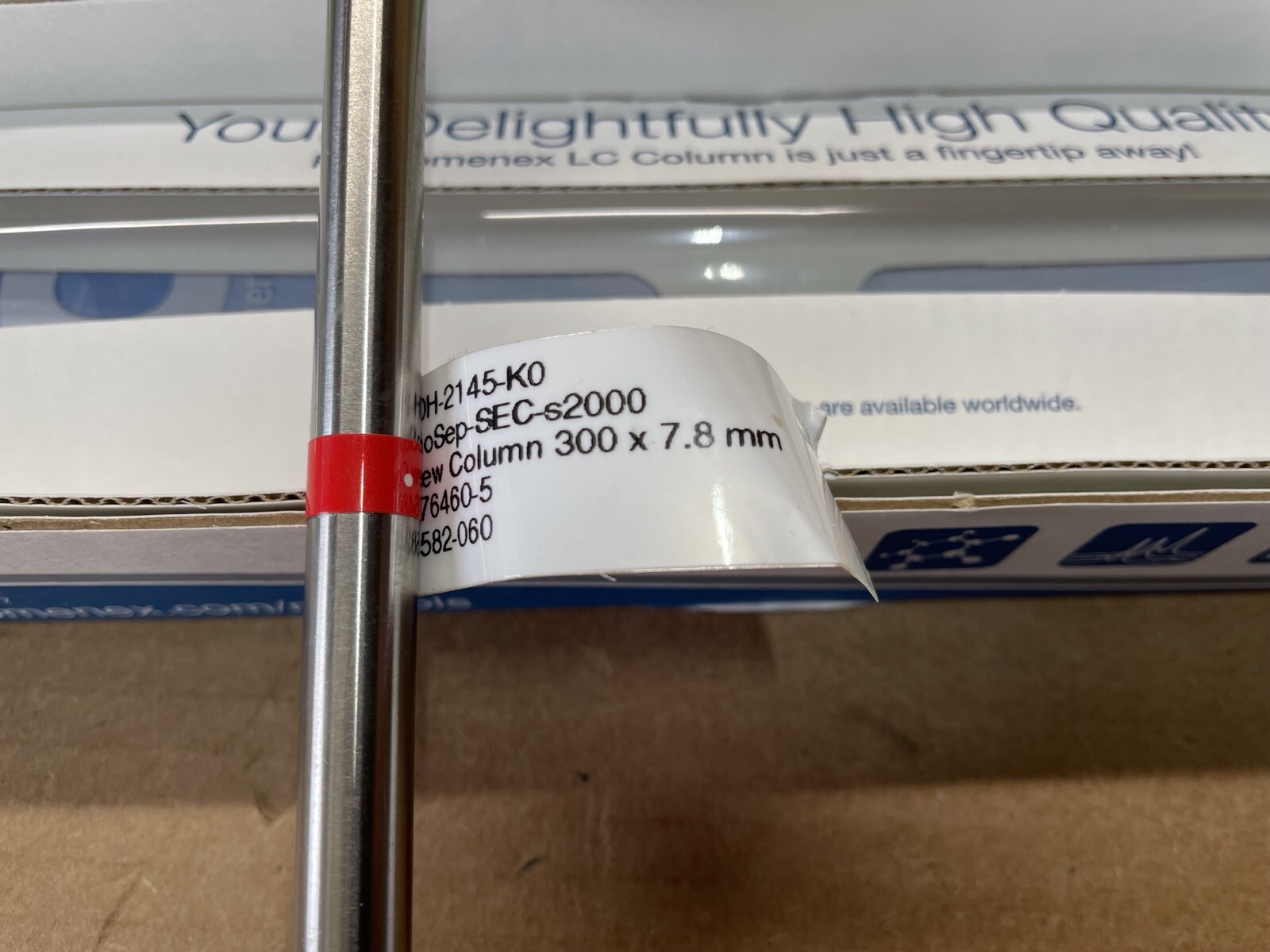 Phenomenex BioSep-SEC-s2000, 00H-2145-K0, 300 x 7.8 mm, HPLC Column ...