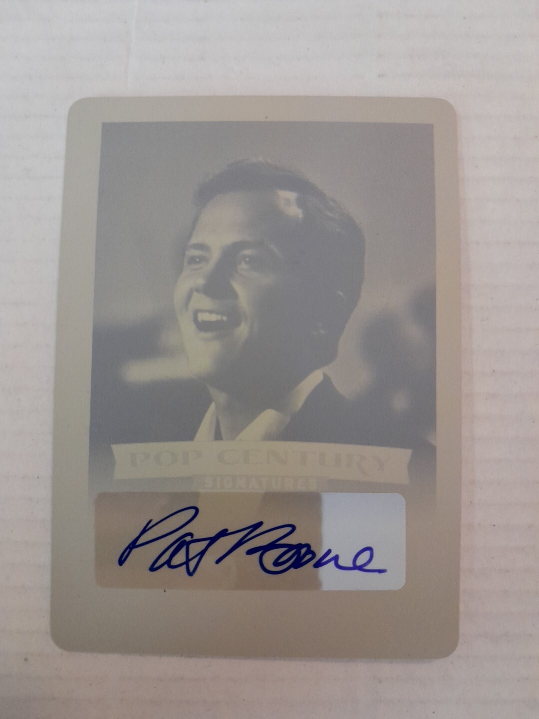 Pat Boone 1/1 Autograph Yellow Plate 2014 Leaf Pop Century | eBay