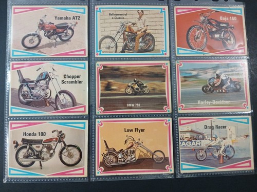1972 Street Chopper Motorcycle Hot Bike Trading Cards Lot Of 51 - NO ...