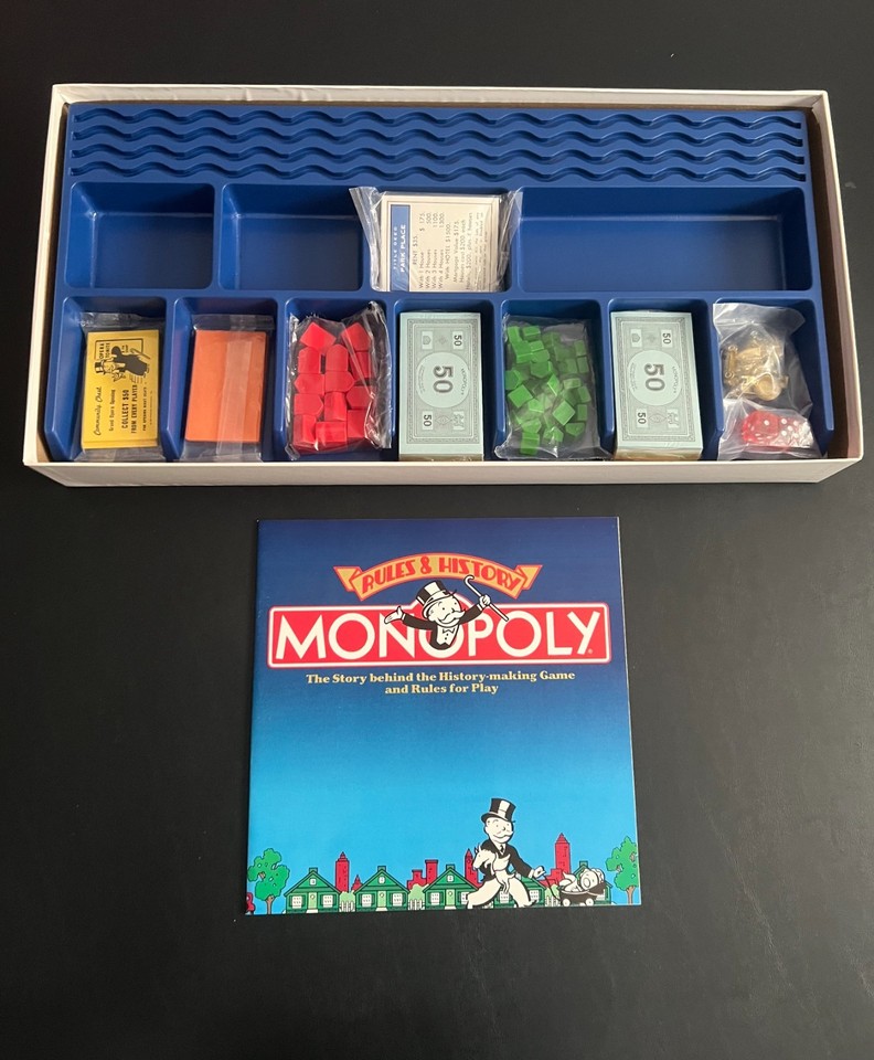 Monopoly Deluxe Anniversary Edition 1985 Complete Open Box Sealed ...