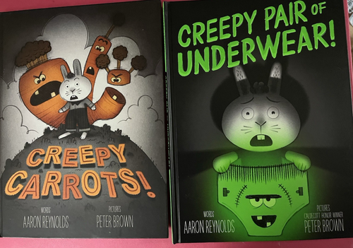 Creepy Carrots & Creepy Pair of Underwear Book Lot Reynolds Brown ...