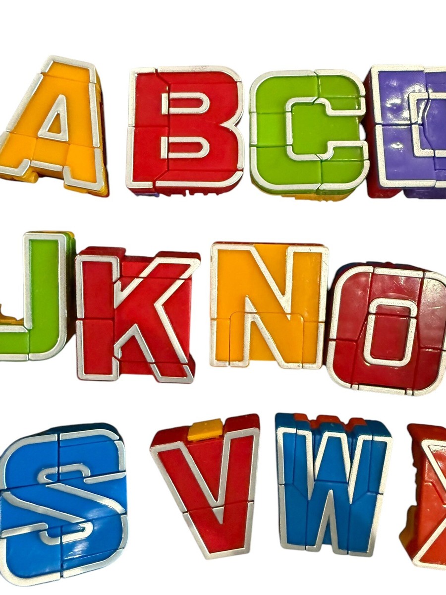Letters Numbers Bots Alphabet Robot Action Figure Toys