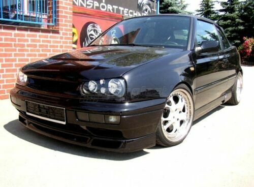 2X Front Indicator Lights + Covers In Black For VW GOLF 3 III MK3 Vento ...