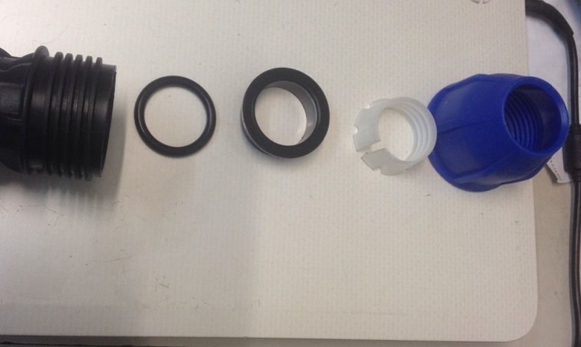 63mm PE× 2" FI BSP PN16 BLUE LINE METRIC POLY PIPE END CONNECTOR PUSH ...