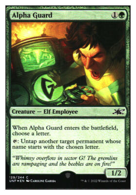 Alpha Guard (Foil) Unfinity MTG - NM+ | eBay