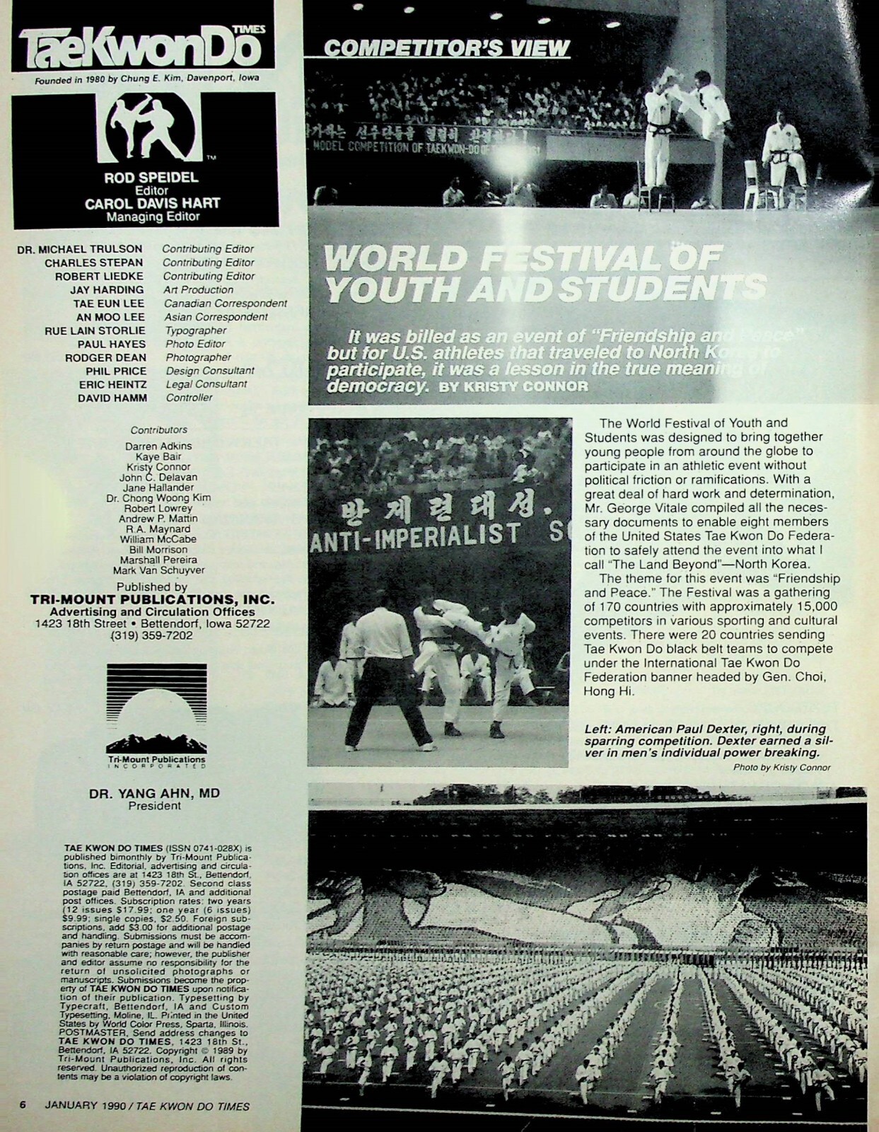 Tae Kwon Do Times Vintage Martial Arts Magazine Issue 44 January 1990 ...