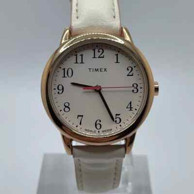 Timex Easy Reader Watch Womens Indiglo 30mm Case Leather Band Quartz ...