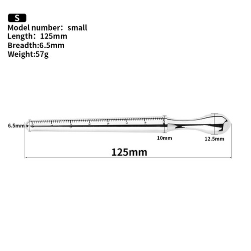 Stainless Steel Dilator Sounding Metal Urethr Stretching Penis Enhance ...