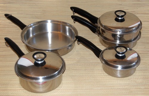 Colonial Ware by Saladmaster Heavy Stainless Steel Cookware Pots Pans ...