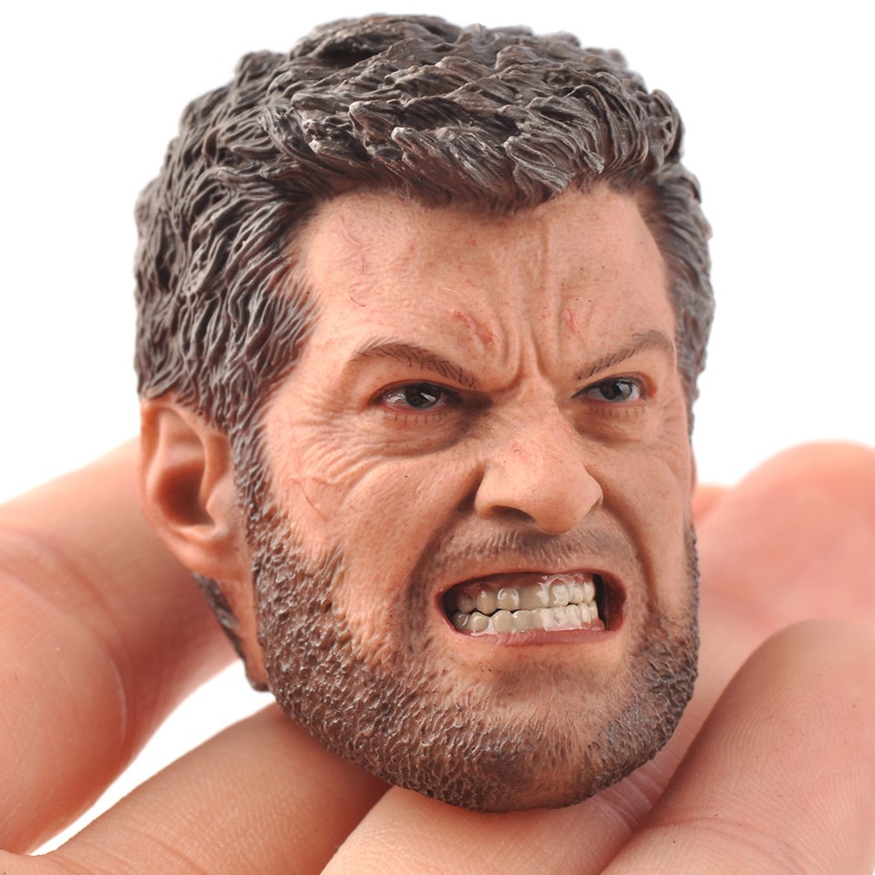 1:6 Wolverine Angry Face Version Head Model Toy For 12" no neck Body ...