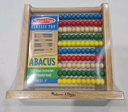 New Melissa & Doug Abacus Classic Wooden Educational Counting Toy With ...