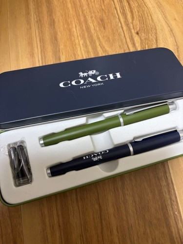 COACH fountain pen and ballpoint pen set #2a18b8 | eBay
