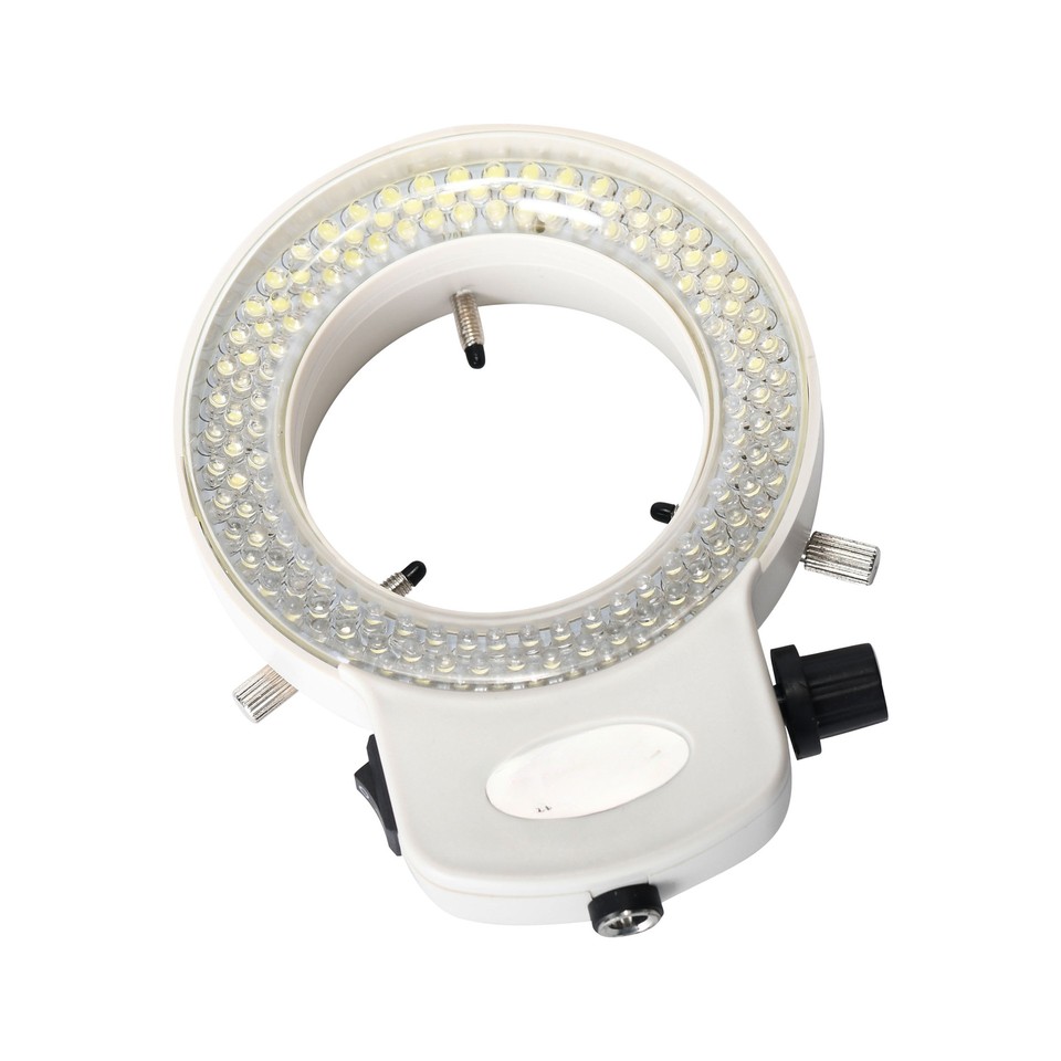 144 LED Adjustable Ring Light Illuminator for Stereo Microscope Part EU ...