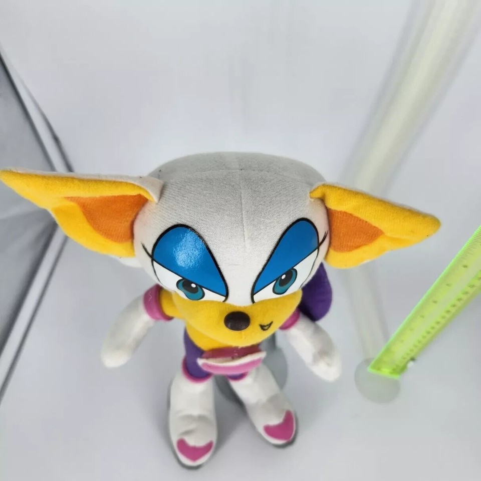 Sonic X Plush 2006 TOY NETWORK Rouge The Bat Sonic The Hedgehog 10" EXT ...