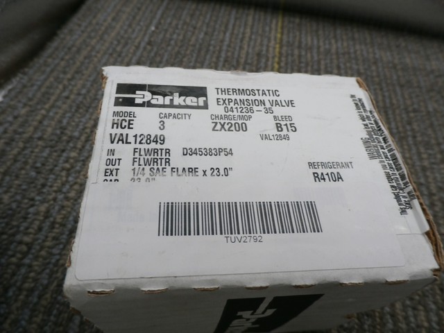 Parker Chatleff Thermostatic Expansion Valve 3 Ton 15 Bleed VAL12849 ...