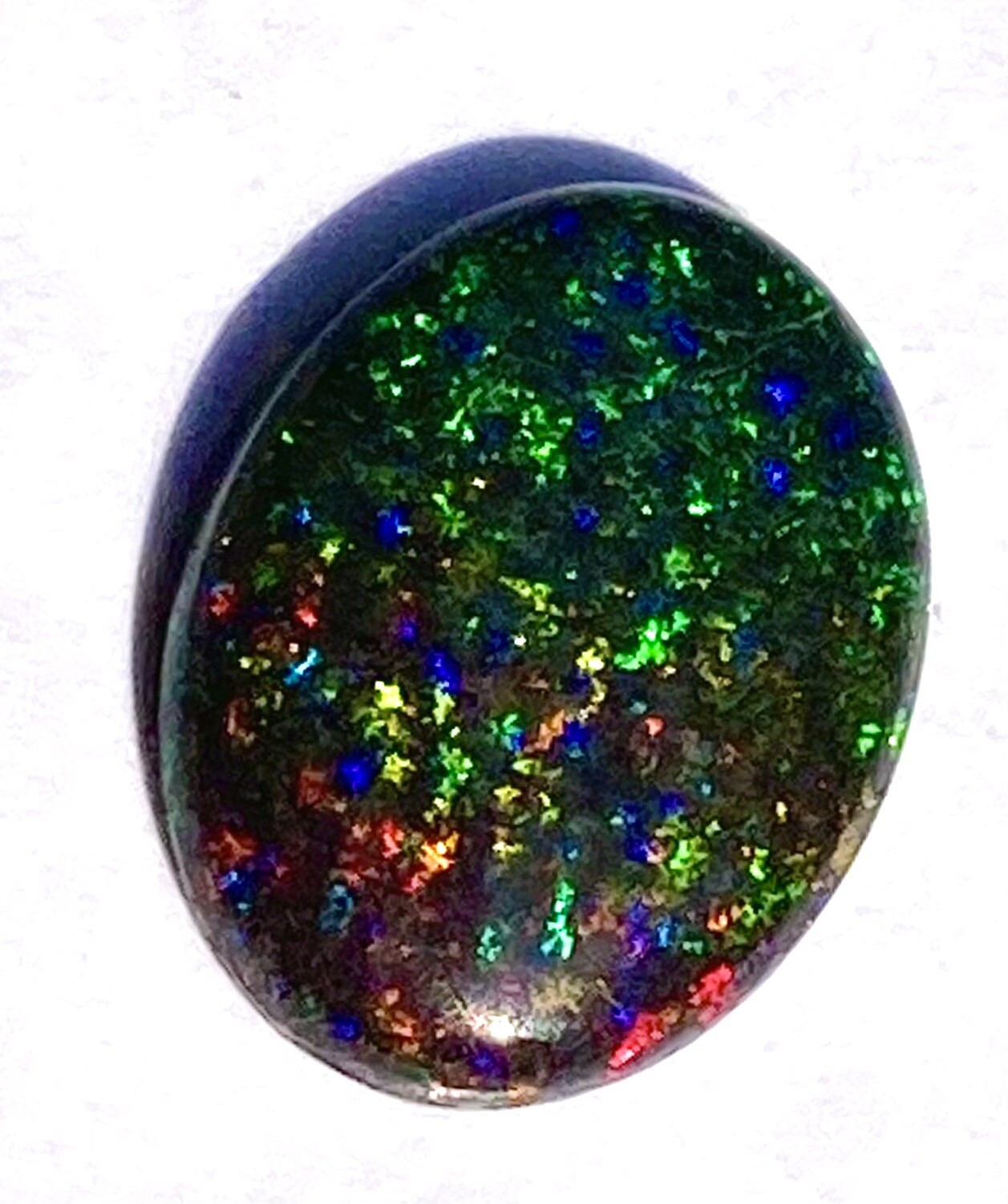 Australian Andamooka Opal Cab 16 mm x 12 mm 4.35 ct Striking RedGreen ...