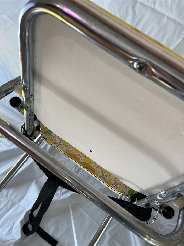 Vintage Graco Yellow Metal Folding High Chair Bears MCM | eBay