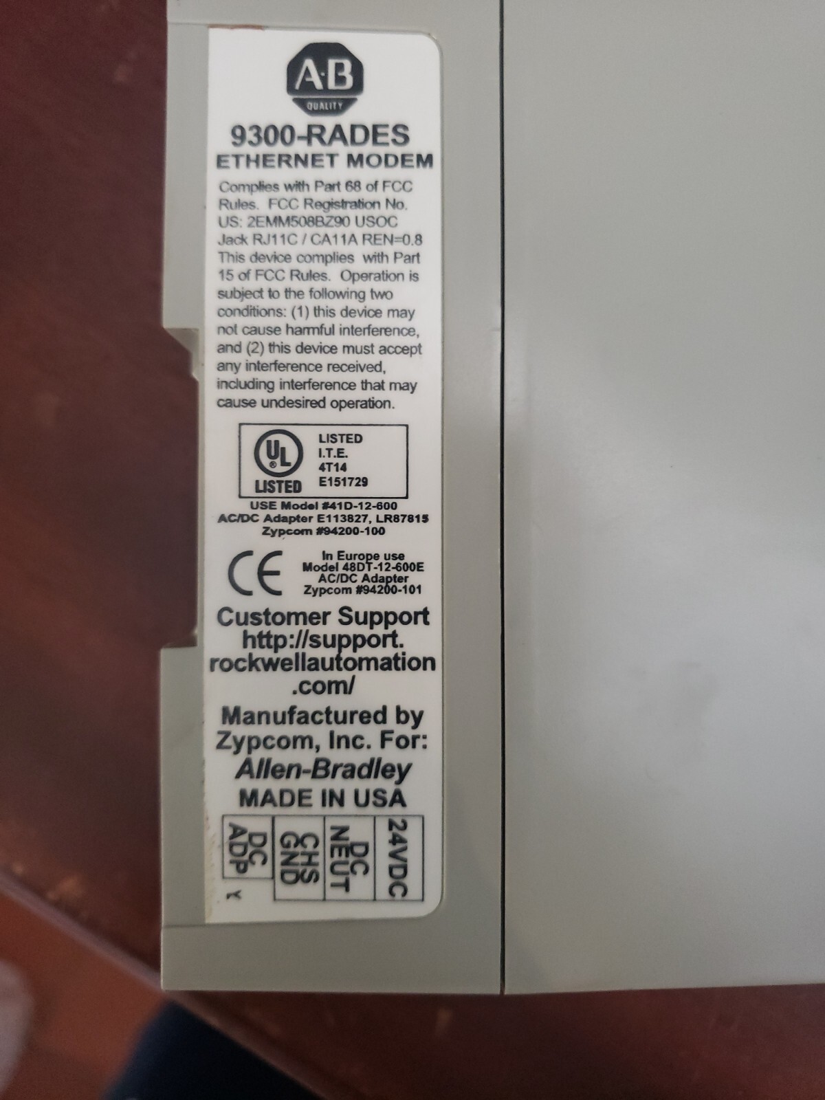 Allen Bradley Ethernet Modem 9300-RADES - 3 available! | eBay