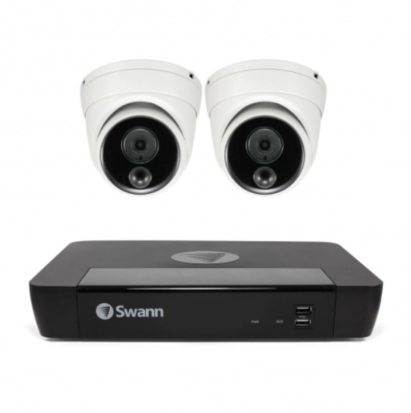 Swann NVR8-8580 8CH 4K 2TB 4 x NHD-888MSD 4K DOME Camera SONVK-886804D ...
