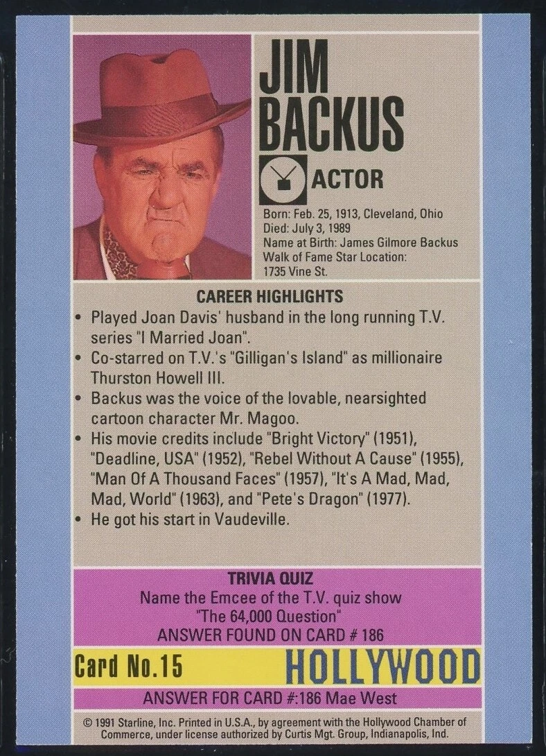 Jim Backus Mad Mad Mad Mad World
