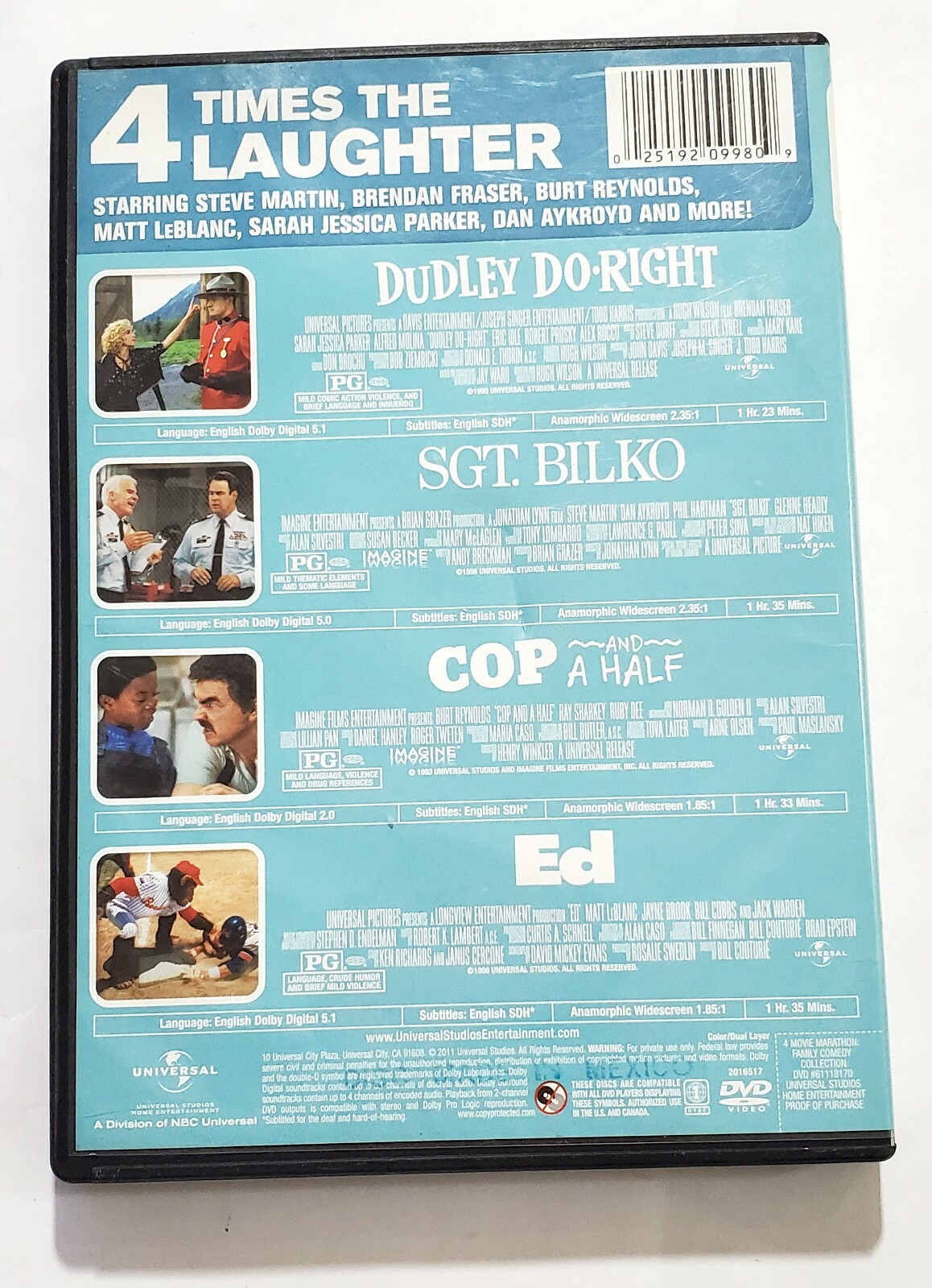 4 Movie Marathon, Family Comedy Collection (DVD, 2011, 2-Disc Set) | eBay