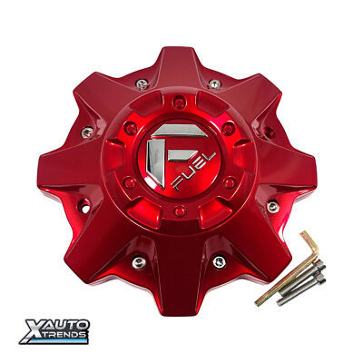 Fuel Off-Road Gloss Red Wheel Center Cap w/ Chrome logo 1002-53GQC | eBay