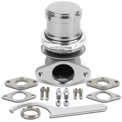 UNIVERSAL EXTERNAL 38MM TURBO 5" 2-BOLT WASTEGATE BYPASS EXHAUST+SPRING ...