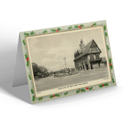 CHRISTMAS CARD Vintage Nottinghamshire - Castle Gate, Great North Road ...