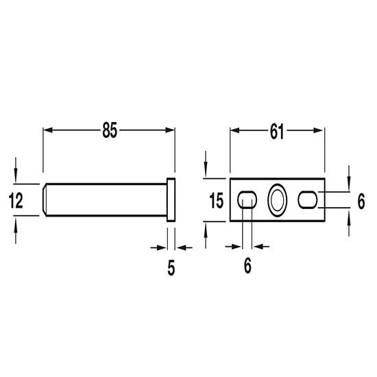 1X SHELF FLOATING SUPPORT HAFELE CONCEALED BRACKETS WITH SCREW MOUNTING ...