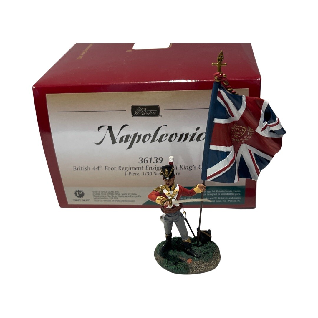 William Britain Napoleonic British 44th Foot Regiment Ensign King's ...
