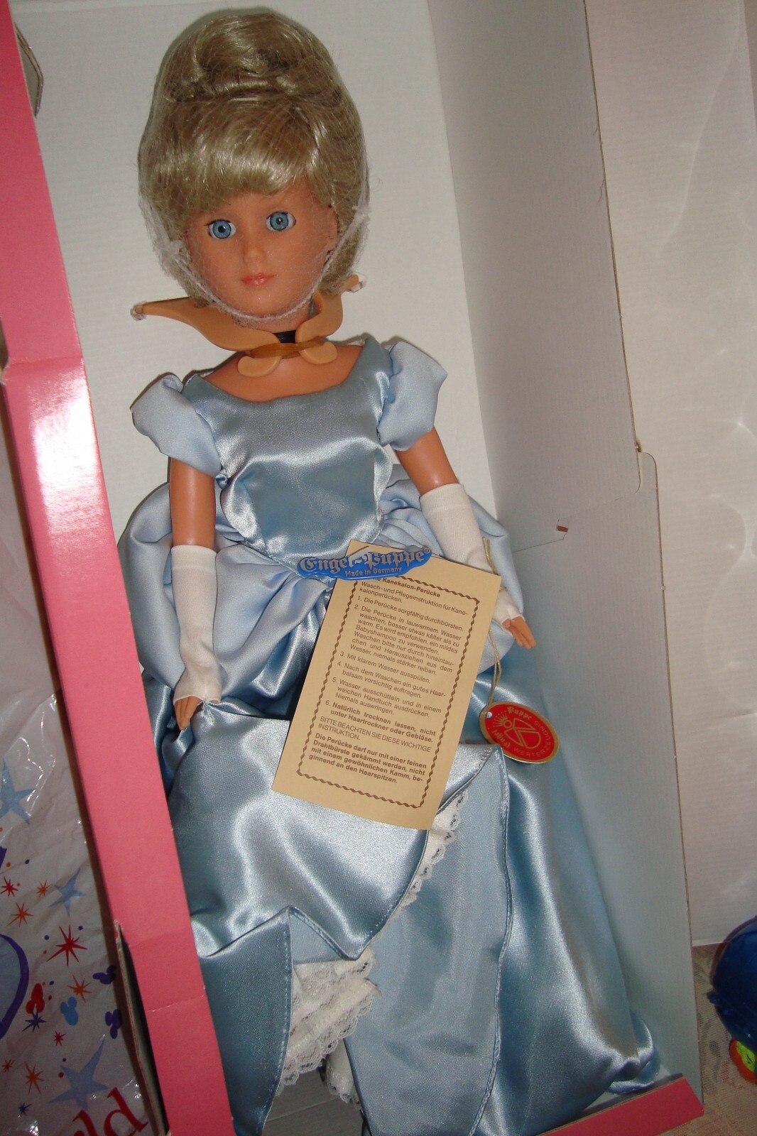 CINDERELLA 1997 WALT DISNEY WORLD Engel-Puppe Puppen Doll - MIBWT NRFB ...