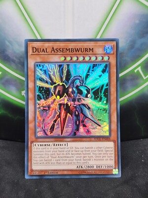 Yugioh Dual Assembwurm SDCL-EN008 Super Rare 1st Edition NM | eBay ...