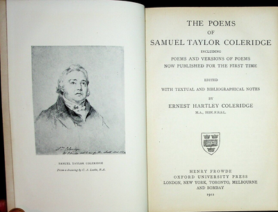 Samuel Taylor Coleridge Poems Lyrical Ballads And Other Poems By