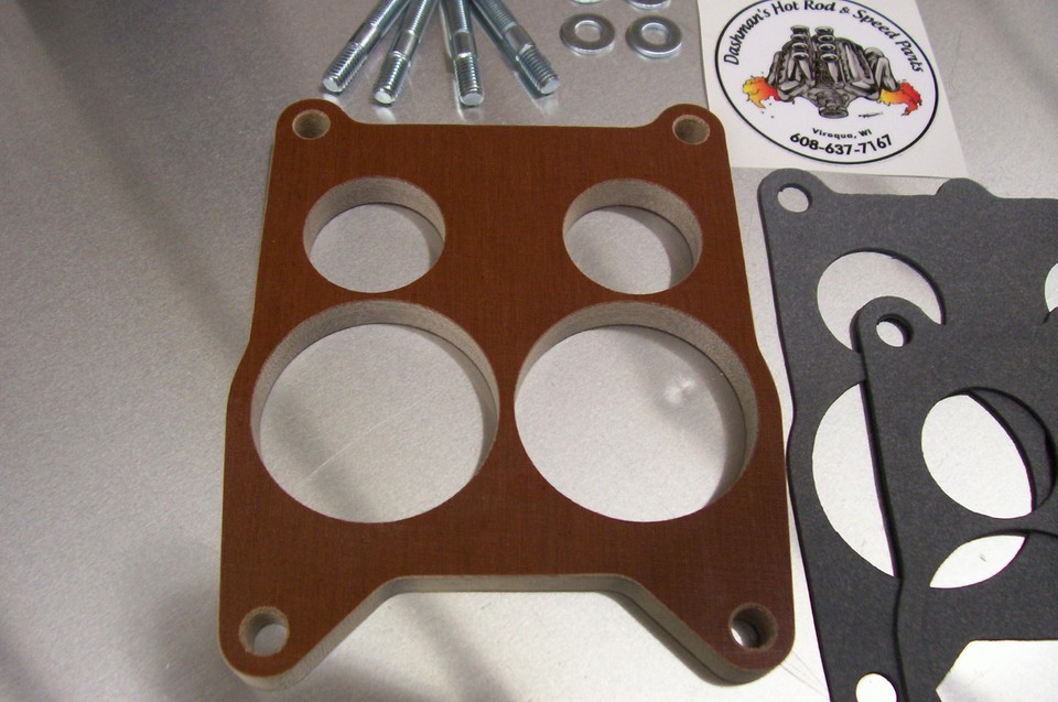 For Rochester Quadrajet Carburetor Phenolic Insulator Spacer Heat Soak ...