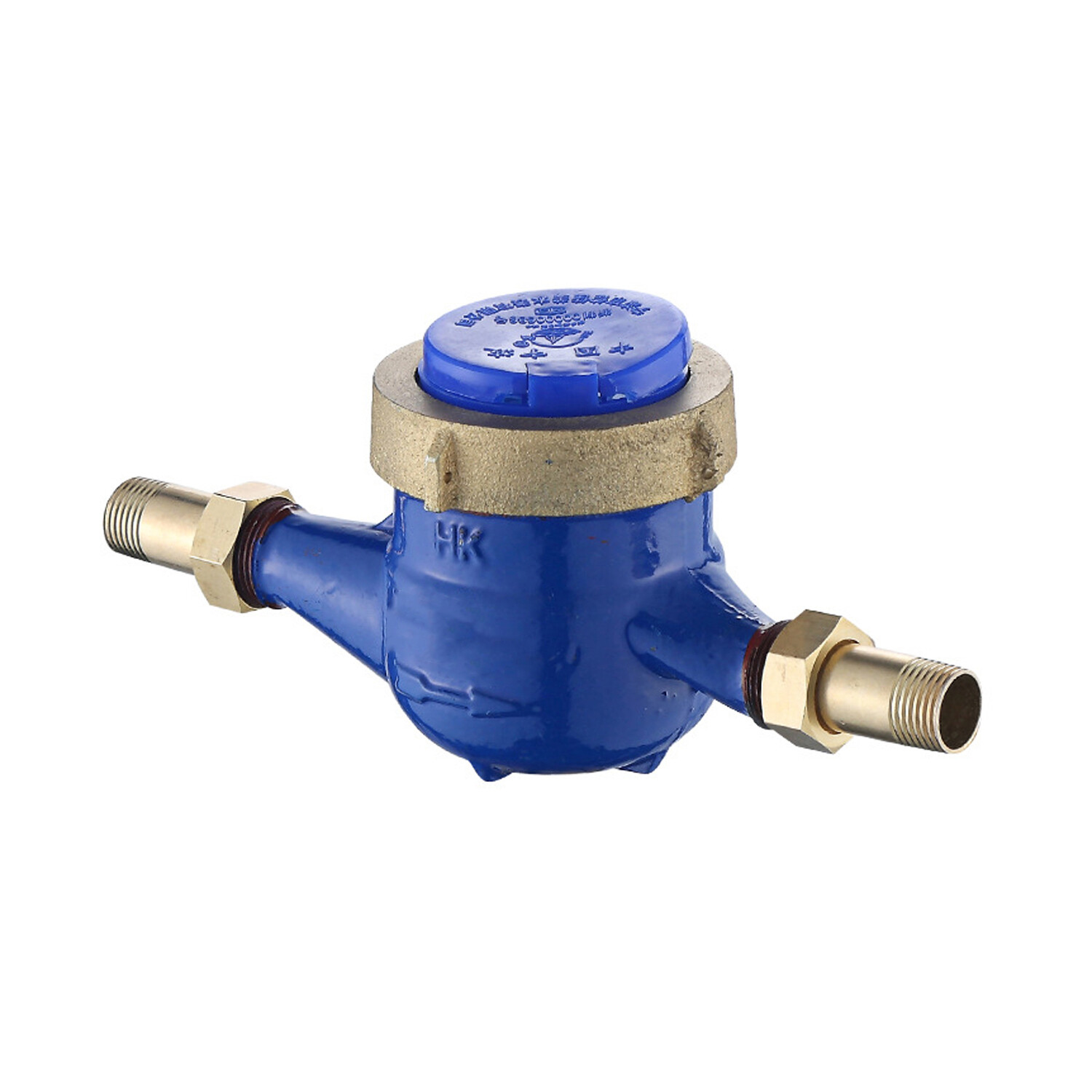 20mm Heavy Duty Brass Water Flow Measure Tape Cold Meter Home Garden ...